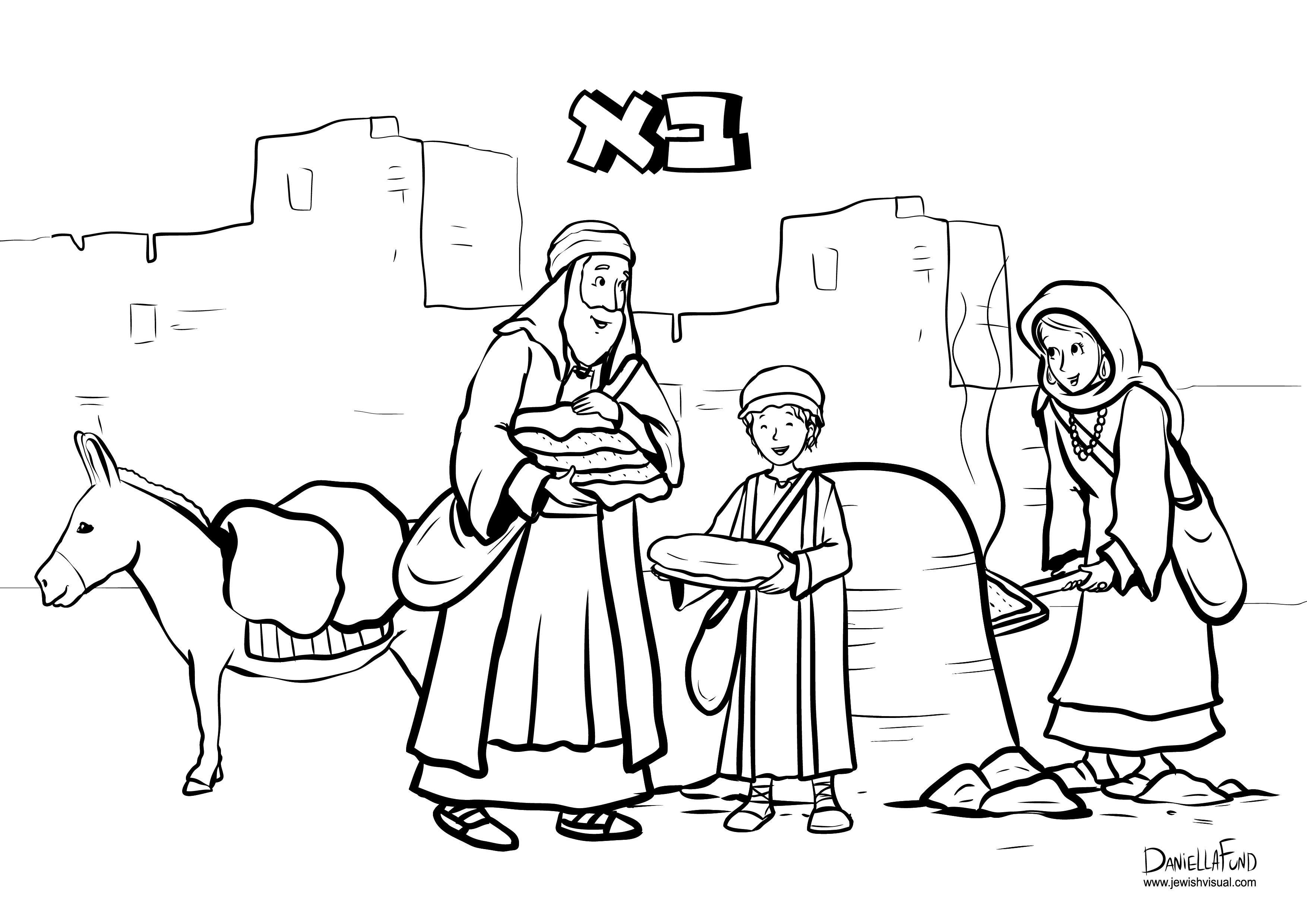 Parashat Bo B&W – פרשת בא – יצירה יהודית