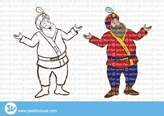 Purim king Achashverosh - אחשוורוש - JVisual